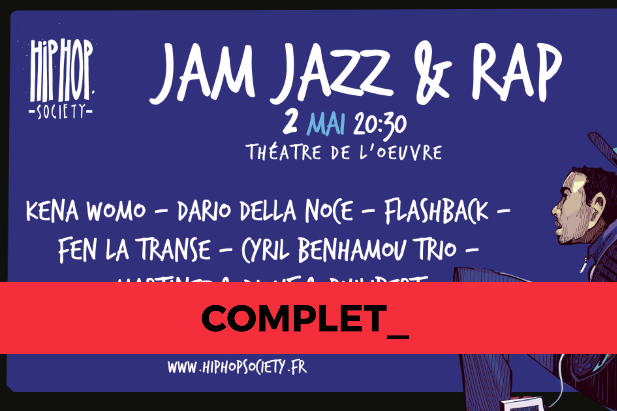 JAM JAZZ & RAP | HIP-HOP SOCIETY - Théâtre de l'Œuvre – Marseille